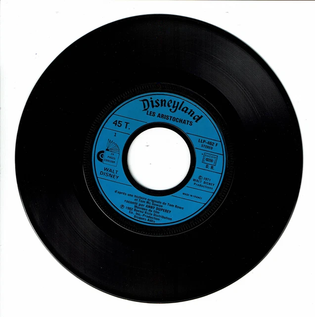 LES ARISTOCHATS DISQUE Vinyle 45T 7" Anny DUPEREY Walt Disney DISNEYLAND 462 EUR 3,50 - PicClick FR