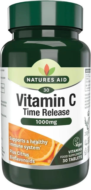 ANTIOXIDANT VITAMIN C 1000mg Time Release – Non-GMO, 30 Tablets for ...