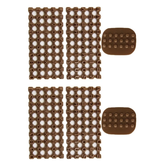 PLASTIC LETTER NUMBER Symbols Cookie Press Molds For Personalised ...