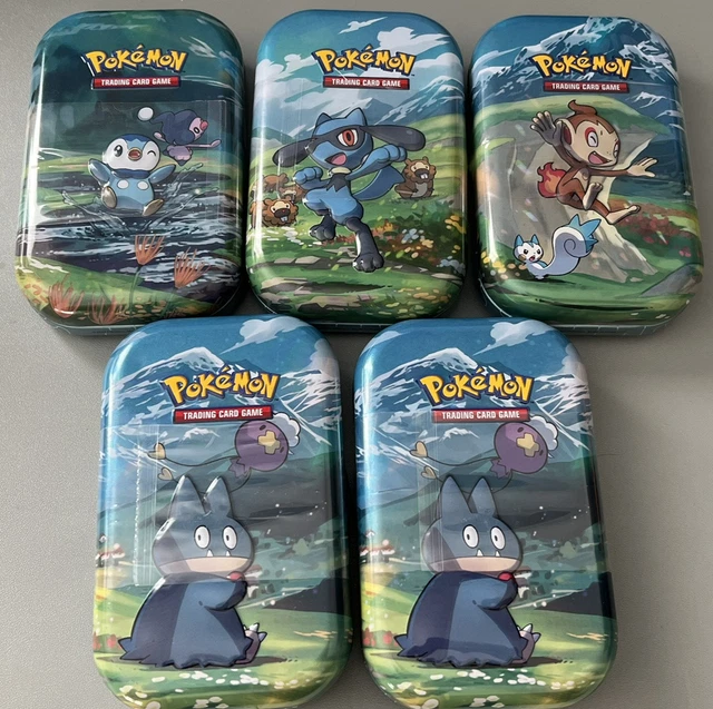 5 X POKÉMON TCG Sinnoh Stars Mini Tins Brand New Sealed Tins C22 FAST ...