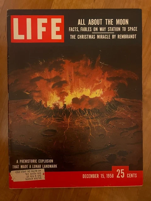 LIFE MAGAZINE DECEMBER 15, 1958 Prehistoric Explosion All About Moon ...