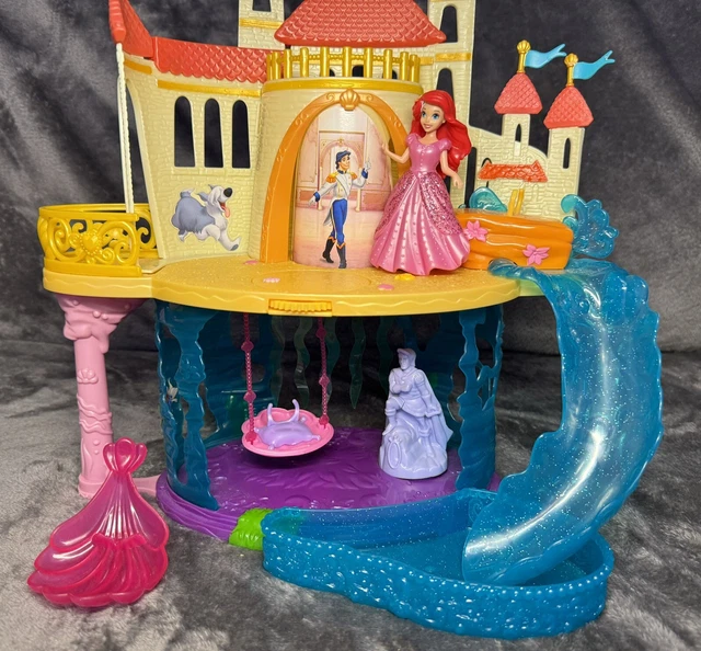 DISNEY PRINCESS THE Little Mermaid Castle Playset Mattel 2012 Magiclip ...