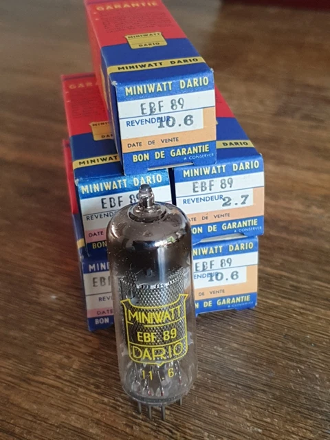 LAMPE TUBE TSF electronique EBF 89 MINIWATT DARIO Neuf stock ancien. EUR 17,00 - PicClick FR
