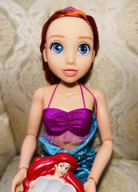 DISNEY PRINCESS ARIEL DOLL My Size Playdate The Little Mermaid 32" tall ...