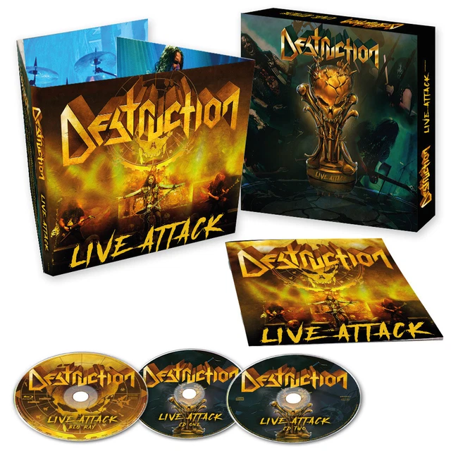 DESTRUCTION - LIVE Attack 2-CD + Blu-Ray - NEU NEW EUR 29,90 - PicClick DE