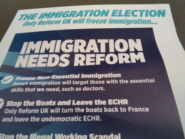 REFORM UK 2024 General Election Leaflet For The Constituency Of Bath £5 ...