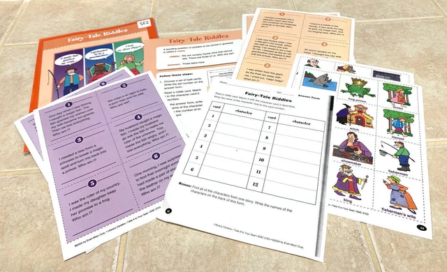 TEACHER MADE LITERACY Center, Classroom Center-Fairy-Tale / Character ...