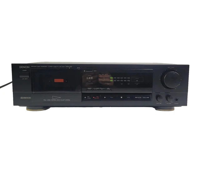 VINTAGE DENON DRM-400 2-Head Stereo Cassette Tape Deck Player Recorder ...