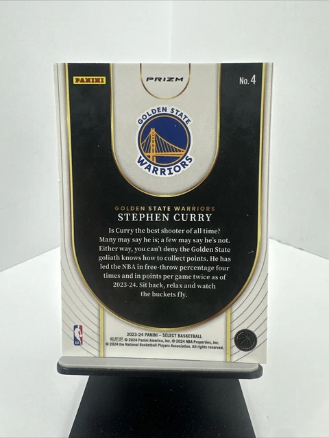 STEPHEN CURRY 2023-24 Seleziona ICONA NEON ROSSA PRIZM #4 WARRIORS EUR ...