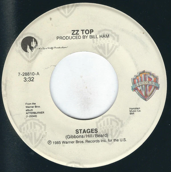 ZZ TOP - Stages / Can't Stop Rockin' - Used Vinyl Record 7 - F8100A EUR ...