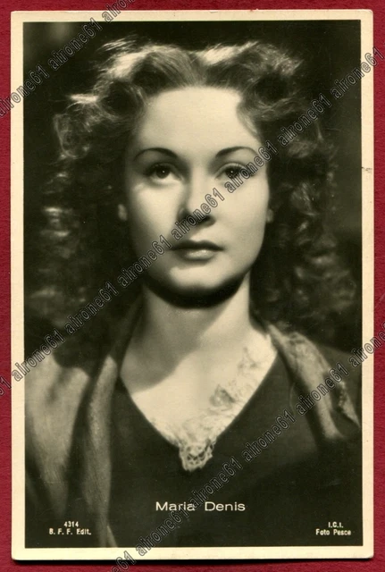 MARIA DENIS 16 ATTRICE ACTRESS ACTRICE CINEMA MOVIE Cartolina REAL ...