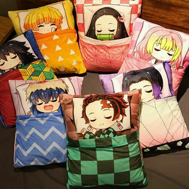 ANIME DEMON SLAYER No Yaiba Kamado Kimetsu Nezuko Pillow Cushion Plush ...