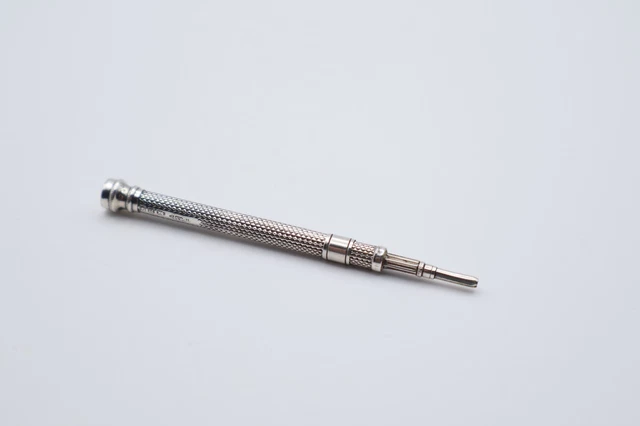 ANTIQUE VICTORIAN ENGINE Turned Silver Propelling Pencil Birmingham ...