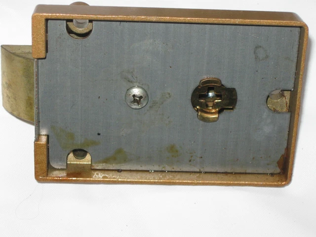 VINTAGE TRUGUARD DEADBOLT Door Lock Slide - Nite Lock Latch w/ Keys £6. ...