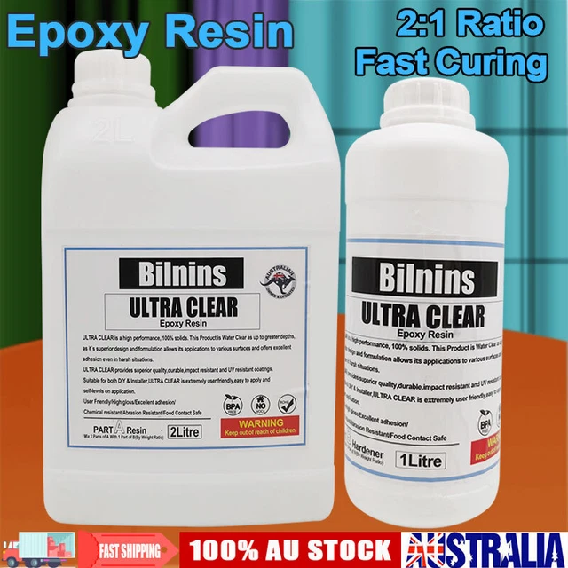 2:1 RATIO EPOXY Resin Casting Ultra Clear Craft AB Liquid Coating Paste ...