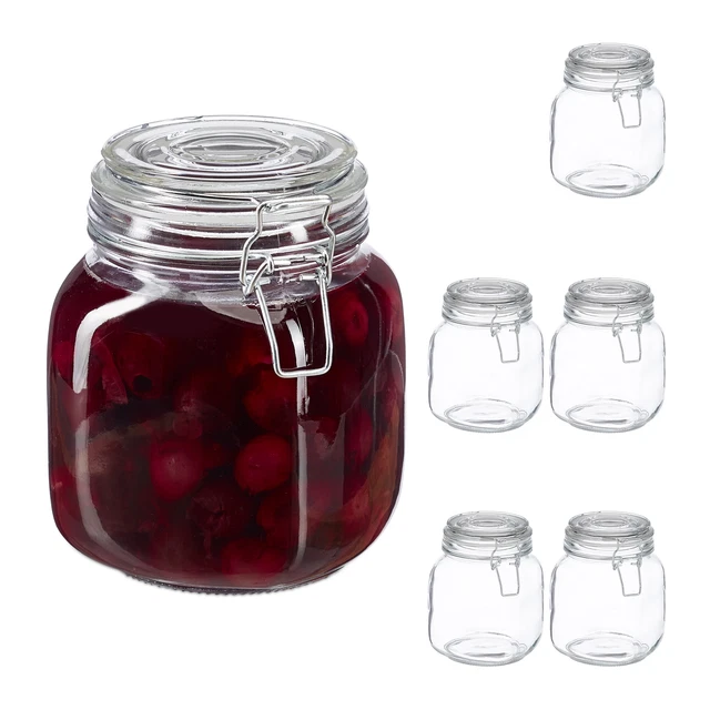 EINMACHGLÄSER BÜGELGLÄSER DRAHTBÜGELGLÄSER 6er Set Einweckgläser Einkochgläser EUR 16,99 ...