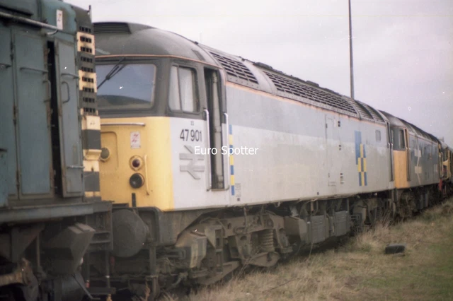 B245 35MM NEGATIVE Class 47 47901 Doncaster c.1989 £2.54 - PicClick UK
