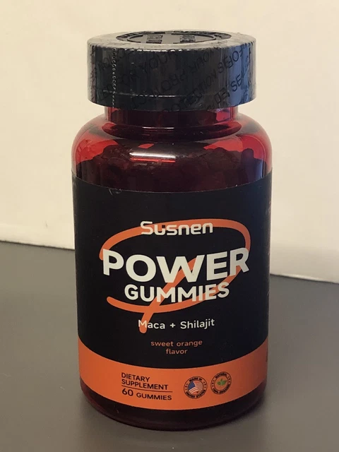 SUSNEN POWER - Gummies Maca + Shilajit 60 Gummies. EXP:09/2026. BRAND ...
