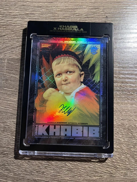 HASBULLA X TYSON Beck - MINI KHABIB HASBULLA ROOKIE AUTO- RAINBOW SP ...
