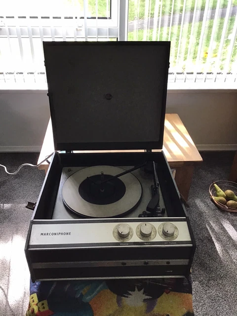 VINTAGE MARCONIPHONE RECORD Player 60s See Pics And Description Spares ...