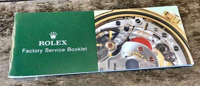 ROLEX FACTORY SERVICE Booklet Explorer Submariner Daytona GMT Sea ...