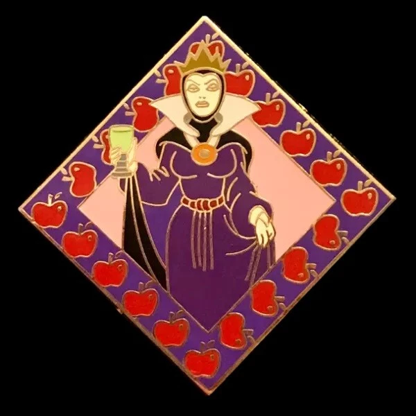 DISNEY SNOW WHITE and Seven Dwarfs Villain Evil Queen Diamond pin EUR 7 ...