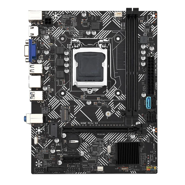 LGA-1155CPU MAINBOARD PCI Express 16X B75M-VH Desktop Motherboard DDR3*2 Memory £28.91 - PicClick UK