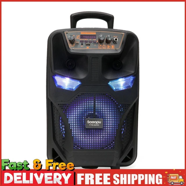 BLUETOOTH-COMPATIBLE SPEAKER Loud Boom Box Subwoofer Outdoor Speaker £ ...