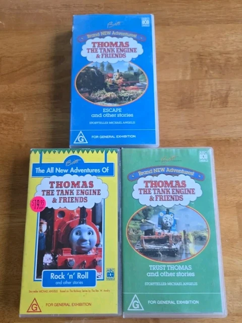 3X THOMAS THE Tank Engine & Friends VHS 1990's ABC Video Tape $55.00 ...