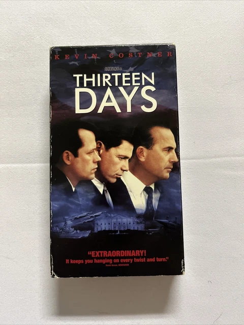2000 THIRTEEN DAYS Kevin Costner VHS Tape, COMPLETE/TESTED SEE PHOTOS ...