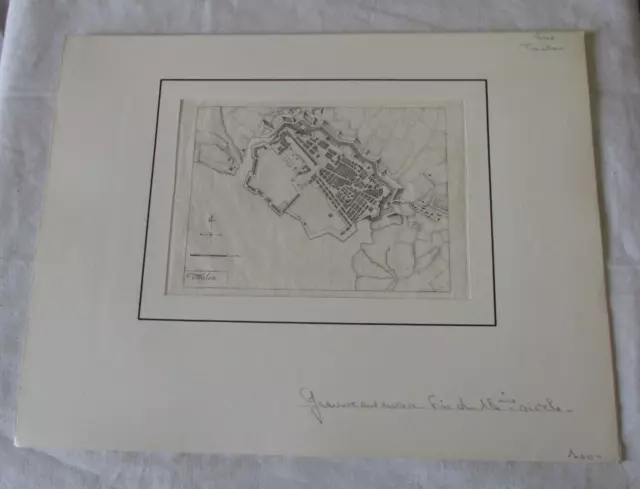 ANCIENNE GRAVURE FRANCE Var (83) Toulon Plan/Carte/Schema De La Ville EUR 15,00 - PicClick IT