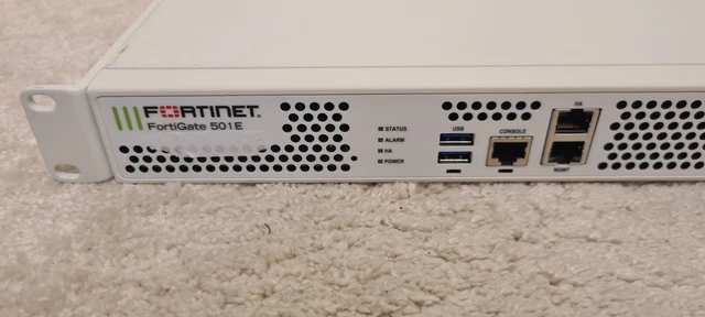 FORTINET FORTIGATE 501E VPN firewall 2x10 Gbps interfacce senza unità ...