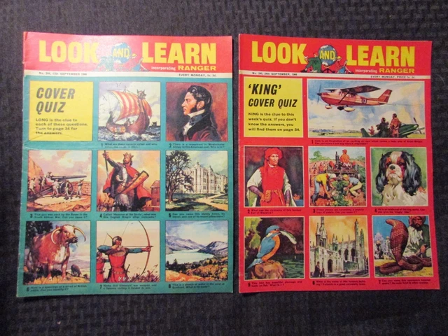 1966 LOOK AND LEARN RANGER UK History Magazine LOT de 4 FN #244 245 246 ...