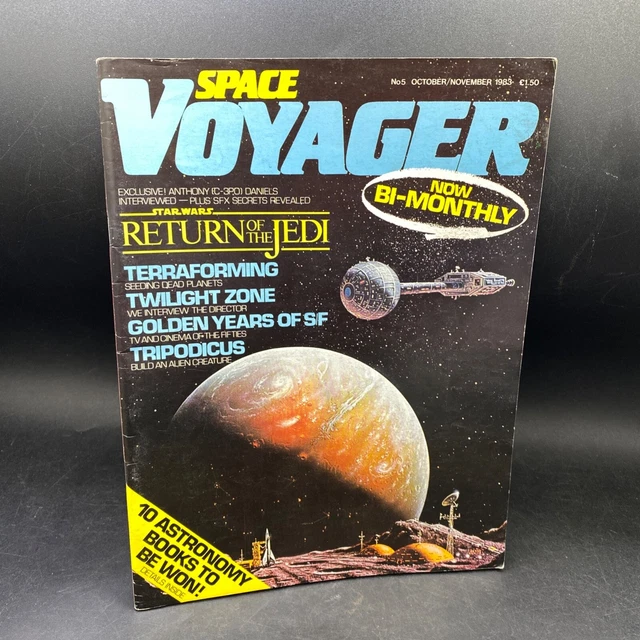 SPACE VOYAGER SCI-FI Magazine No. 5 1983 Oct/Nov STAR WARS JEDI TV FILM ...