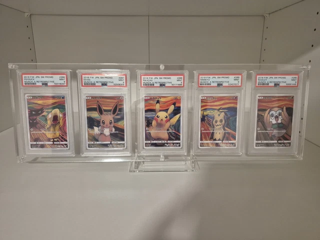 FULL SET POKEMON Munch Psyduck Eevee Pikachu Mimikyu Rowlet PSA 9 EUR ...