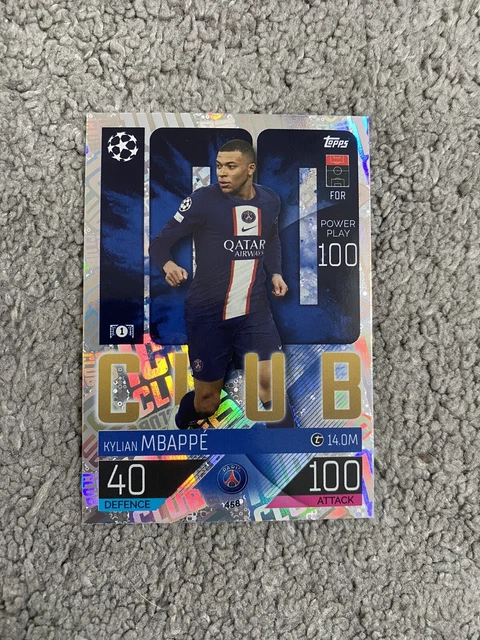 MATCH ATTAX 2022/23 22/23 Kylian Mbappe 100 Hundred Club £3.50 ...