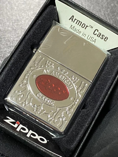 ZIPPO ARMOR SPECIAL Processing Rare Model Center Logo 2013 Armor Case ...