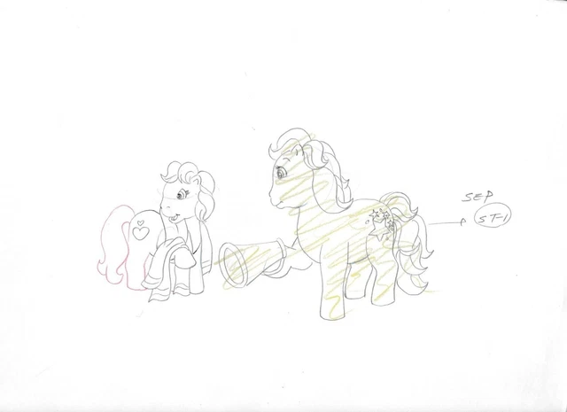 MY LITTLE PONY TAILS Cartoon Animation Production Pencil Drawing MLPT ...