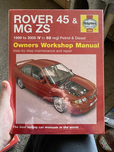ROVER 45 MG ZS 1999-2005 (V-55 REG) PETROL AND DIESEL HAYNES MANUAL New ...