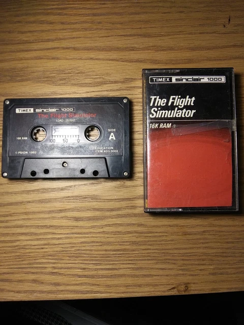 THE FLIGHT SIMULATOR -Cassette-Timex Sinclair 1000 Software-16K RAM £12 ...
