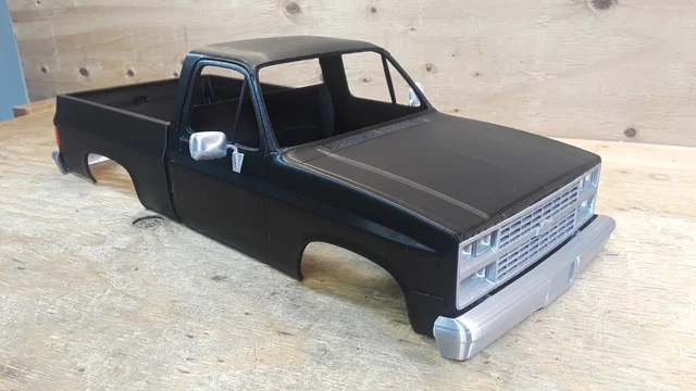 3D PRINTED RC CAR 1990s CHEVY GMC Truck Single Cab Step side Bed 1/10 ...