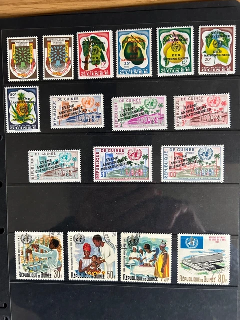 STAMPS OF GUINEA- Collection of mint and used stamps £9.04 - PicClick UK
