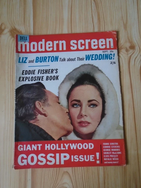 VINTAGE MODERN SCREEN American Magazine Dated September 1963 Vol 57 No ...
