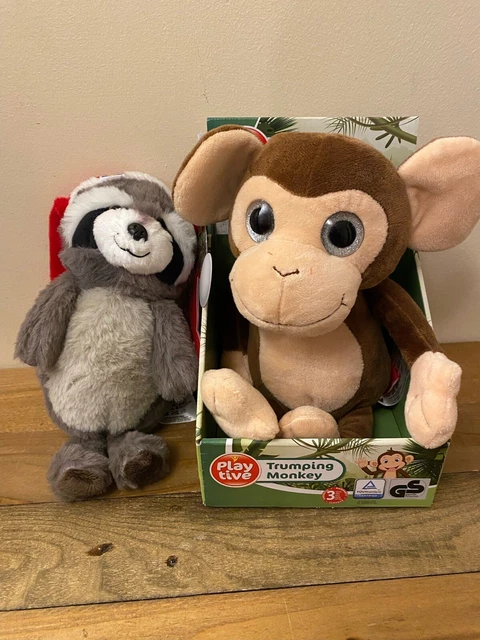 LIDL RODNEY RACCOON And Monkey Christmas Ad 2023 Plush Toys £32.00 ...