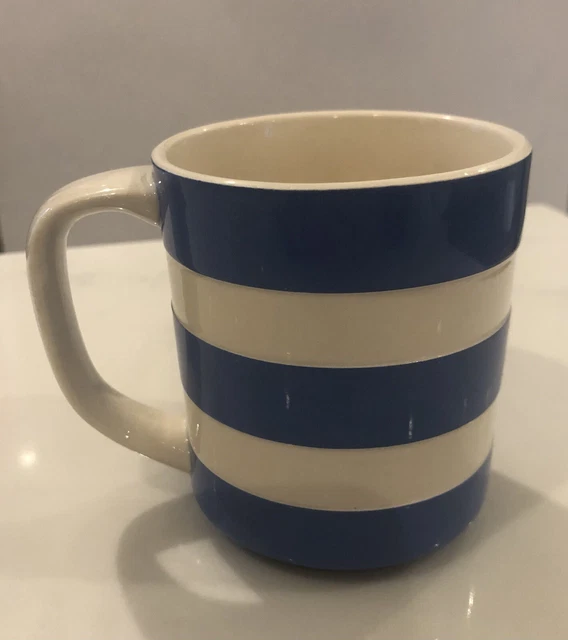 TG GREEN CLOVERLEAF Cornishware 10oz Mug Blue White Stripe T G £11.11 ...