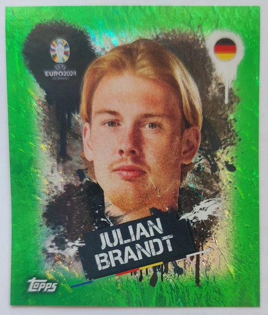 TOPPS ~ PARALLEL Sticker GER 3 Grün RAR ~ UEFA EURO 2024 ~ EM 24 Green ...