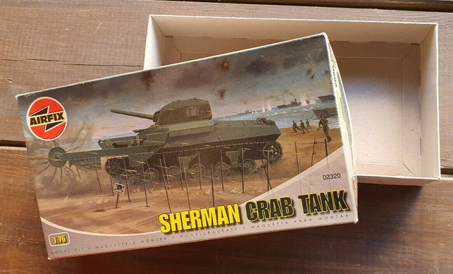 AIRFIX MODEL BOX EMPTY Tank Tank Sherman Crab Tank ech: 1/72 £6.95 ...
