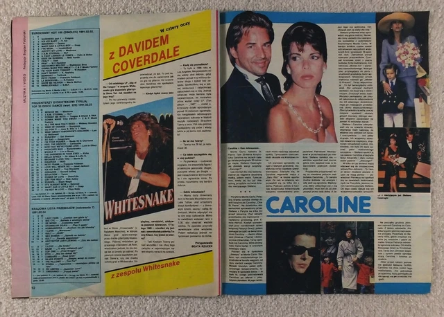 CAROLINE DE MONACO mag.COVER 1991 Farrah Fawcett,Alain Delon,David ...