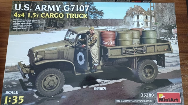 1:35 MINIART MA35380 U.S. Army G7107 4x4 1,5t Cargo Truck EUR 34,00 ...