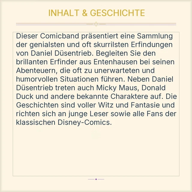 MICKY MAUS COMIC 25 Daniel Düsentrieb Erfindungen Egmont Taschenbuch ...